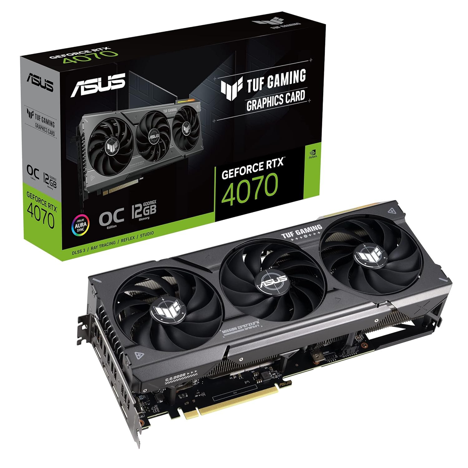 ASUS TUF Gaming NVIDIA GeForce RTX 4070 OC Edition Gaming Graphics Card ...