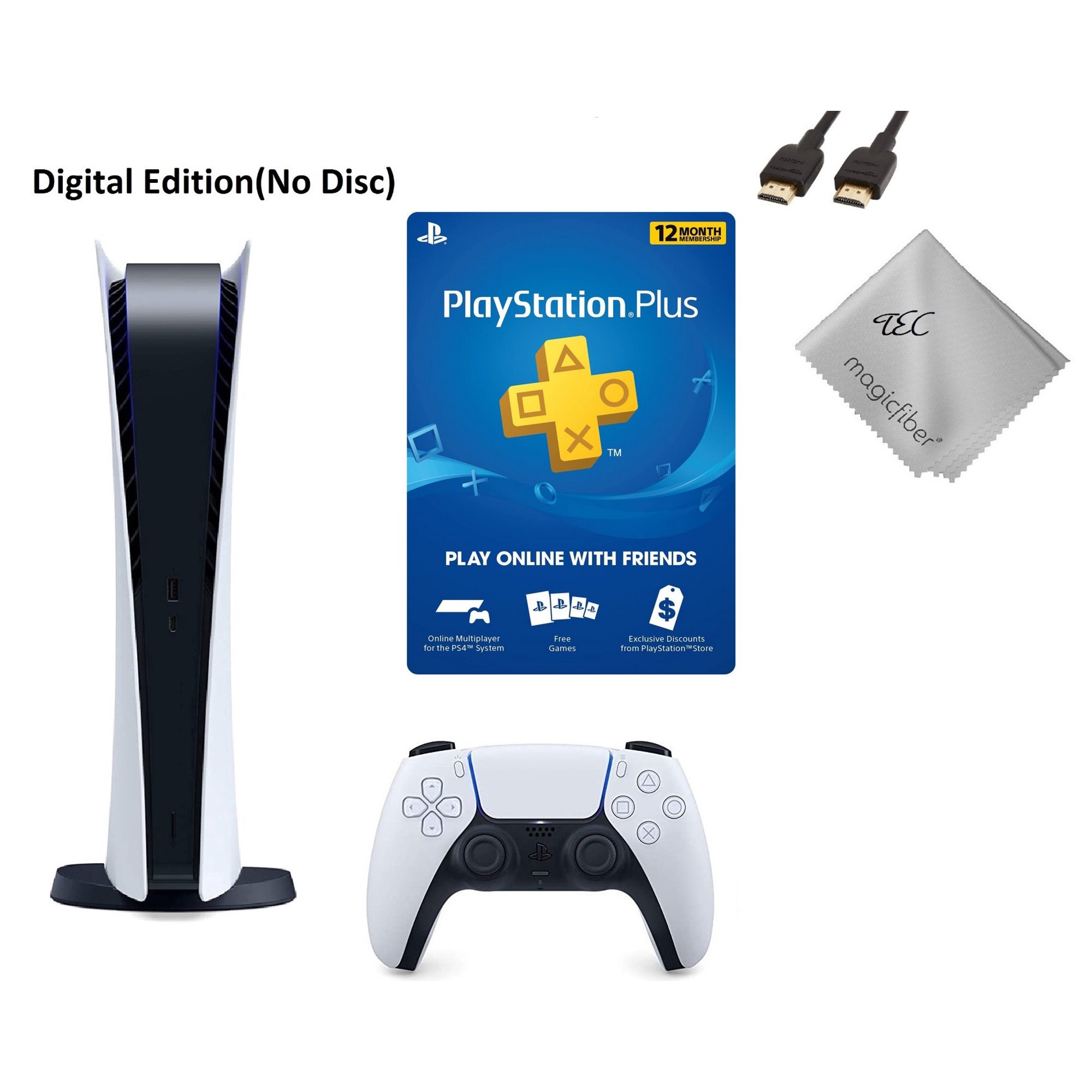 TEC Sony PlayStation_PS5 Gaming Console (Digital Edition) with ...