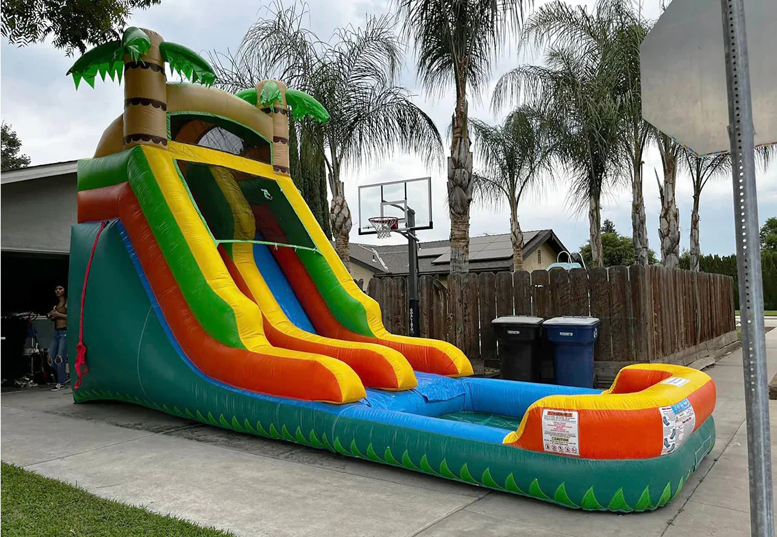 Giant Inflatable Water Slide For Adult, Commercial Grade Water Park ...