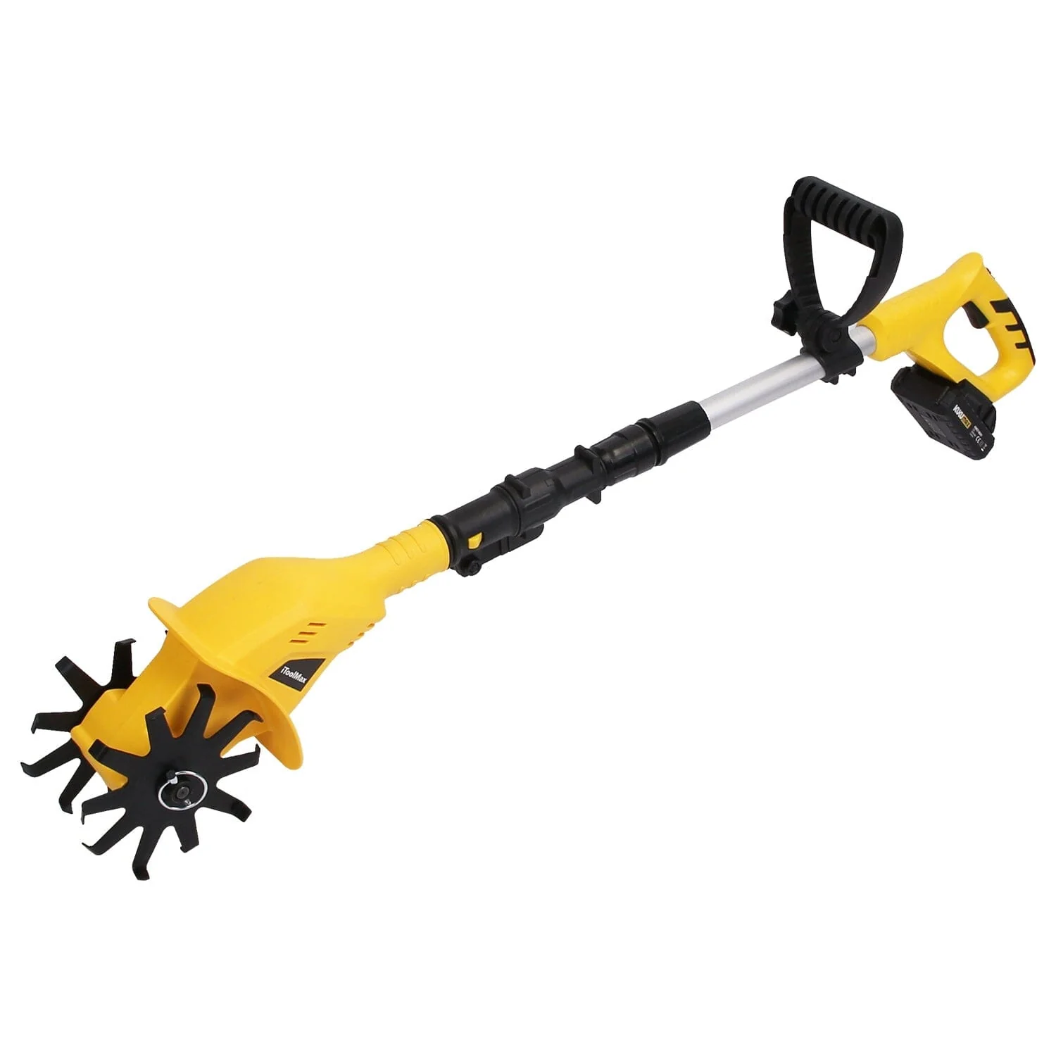 Cordless Electric Garden Tiller Cultivator With 20V Rechargeable ...