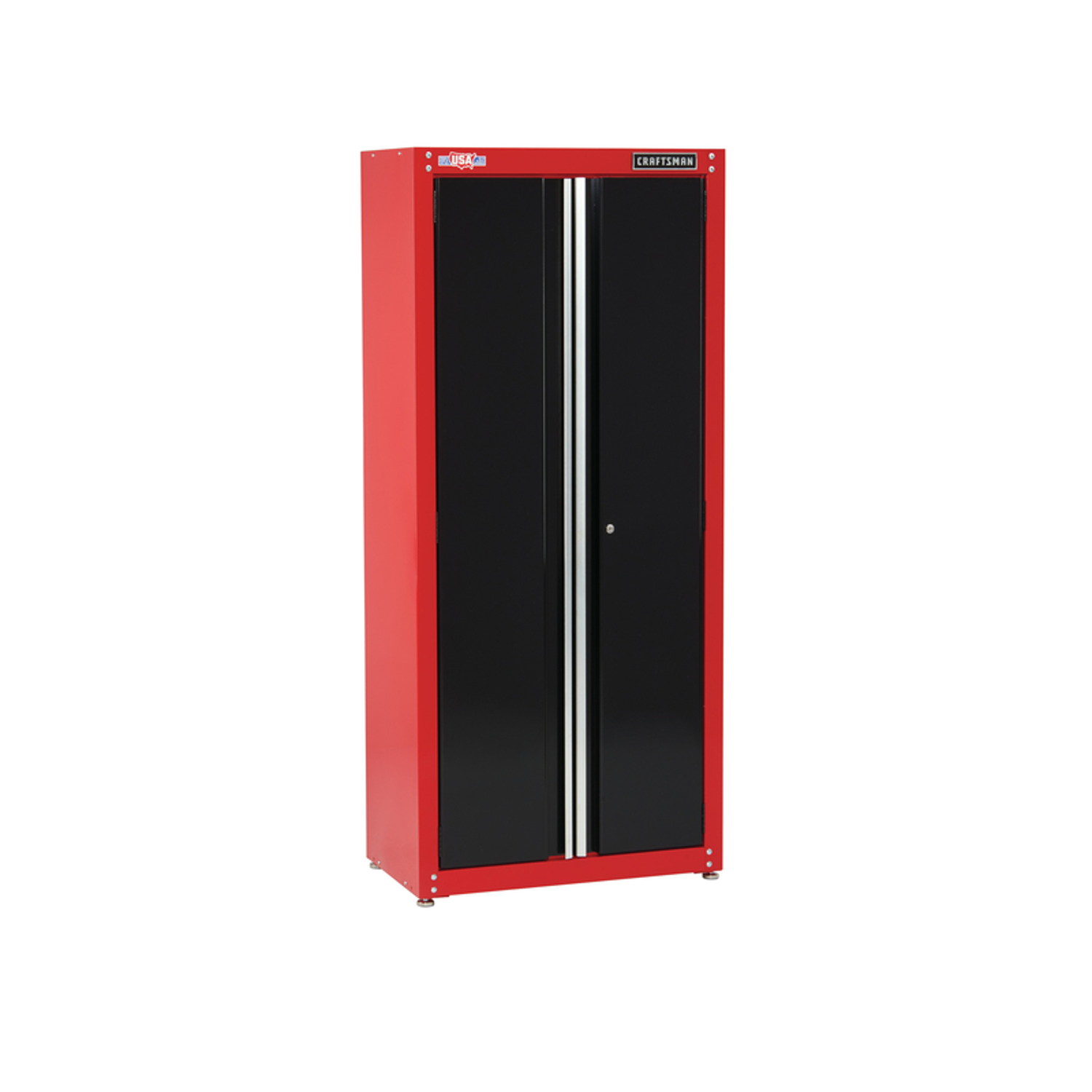 Craftsman 74 in. H X 32 in. W X 18 in. D Black/Red Steel Storage ...