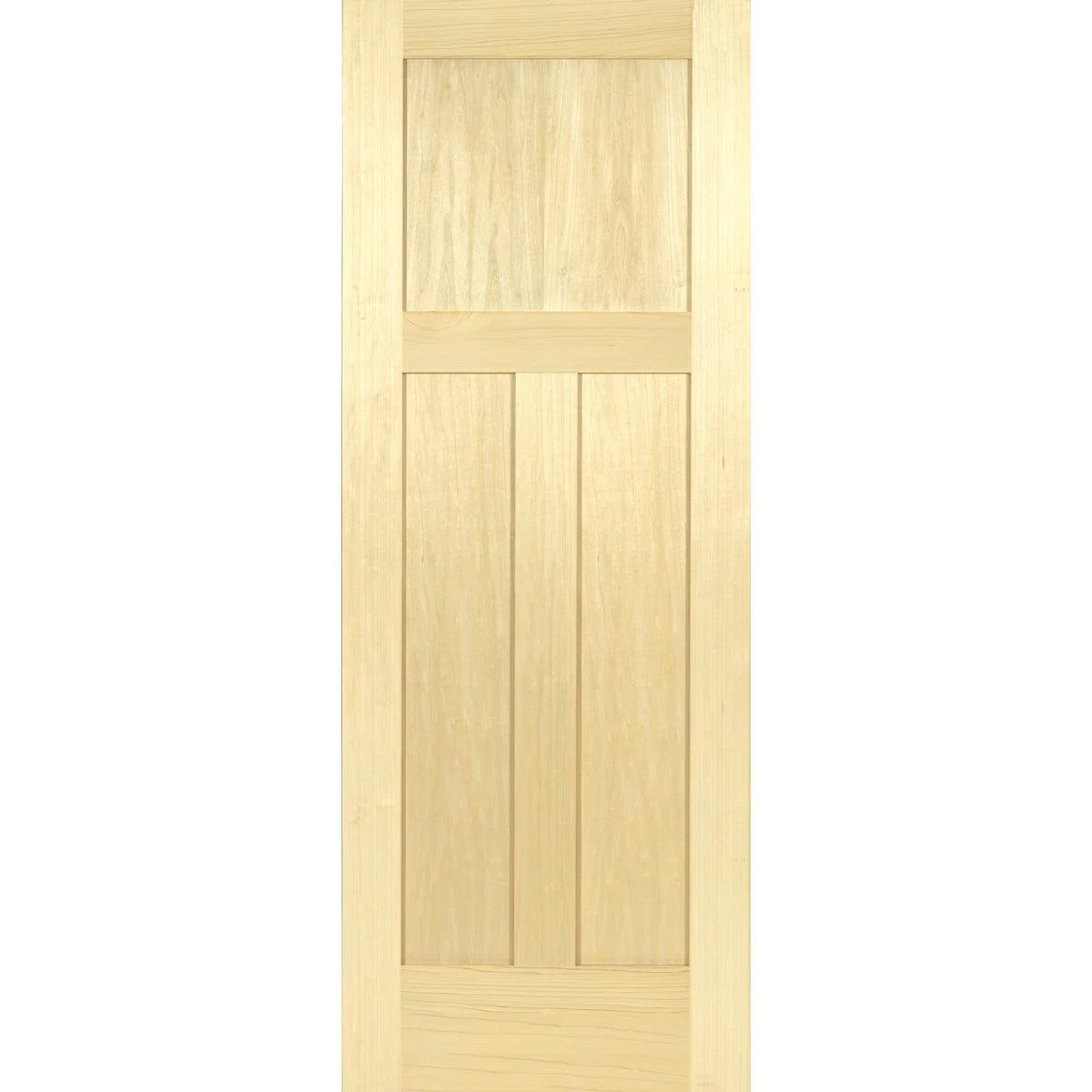 Poplar Interior Door Slab (3 Panel Craftsman) - Walmart Texas
