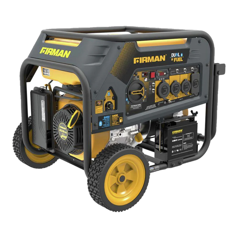 Firman H07552 7500W/9400W Dual Fuel Electric Start 50A Generator ...