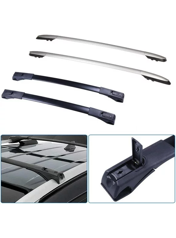 CCIYU Roof Rack Crossbar + Side Rails Fit for Toyota RAV4 2013-2018 ...