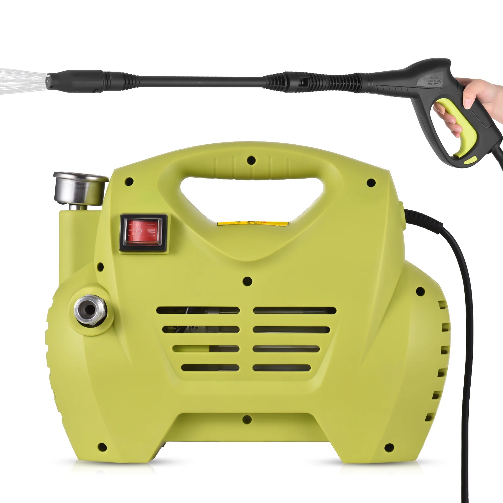 OWSOO Electric Pressure Washer 1300 PSI Max. Portable High Pressure ...