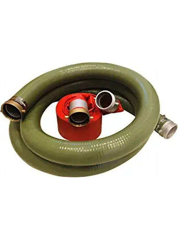 2" Gas Powered Water Pump Hoses Intake and Discharge Hose (20' Intake ...