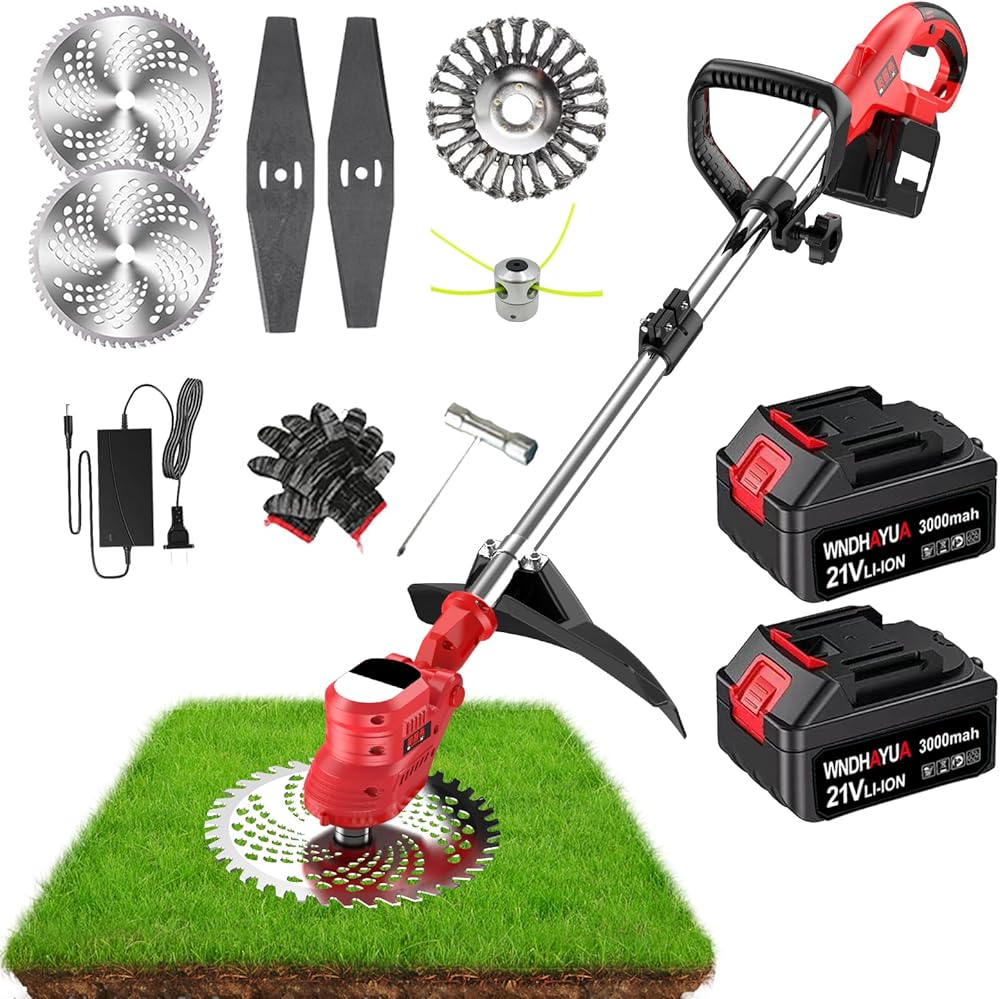 Electric Weed Wacker Cordless Weed Eater,3 in 1 Cordless Grass Trimmer ...