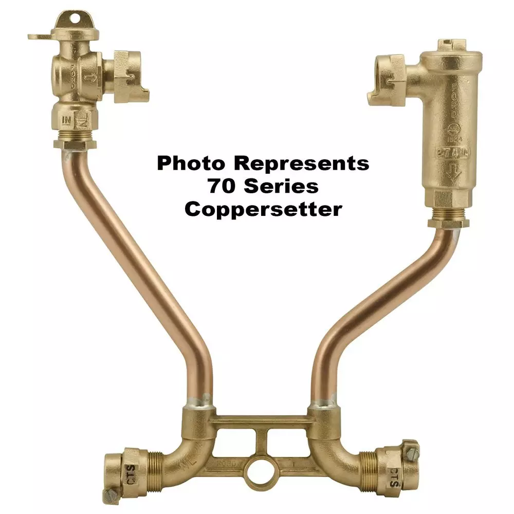 Ford Meter Box 5/8 x 3/4 in. D P Swivel Brass Meter Setter - Texas Outlet