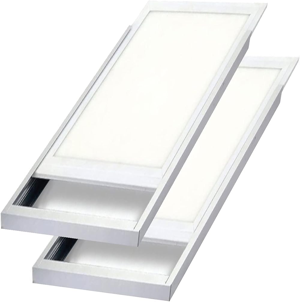 2-Pack 2x4 FT LED Panel Light, 50W, 6500 Lumens, 3000-5000K Adjustable ...