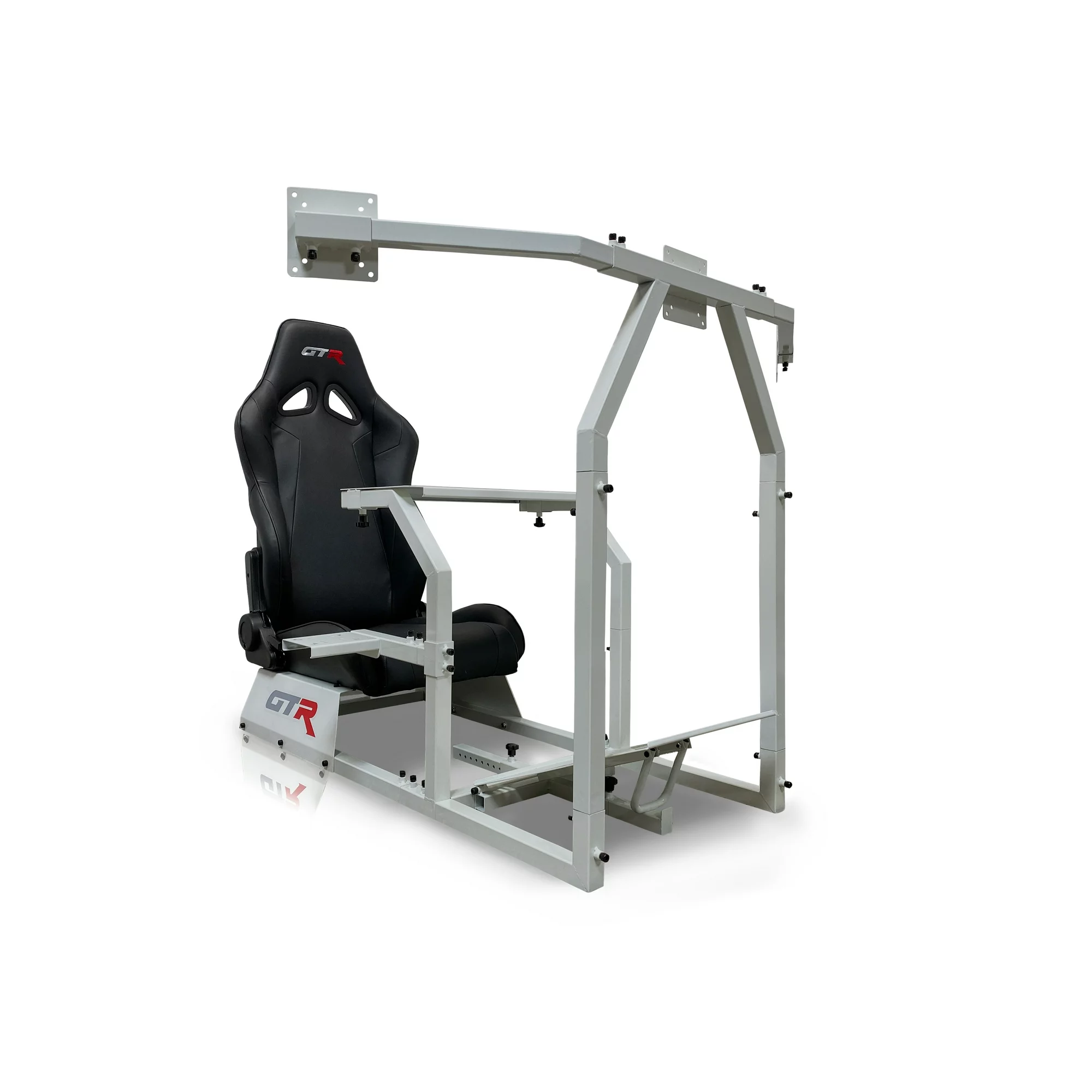 GTR Racing Simulator Seat - GTA-F Model Triple or Single Monitor Stand ...