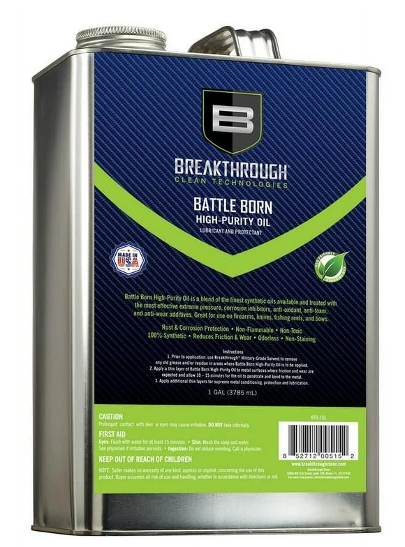 Breakthrough Clean Technologies Battle Born High-Purity Oil, 1-Gallon ...