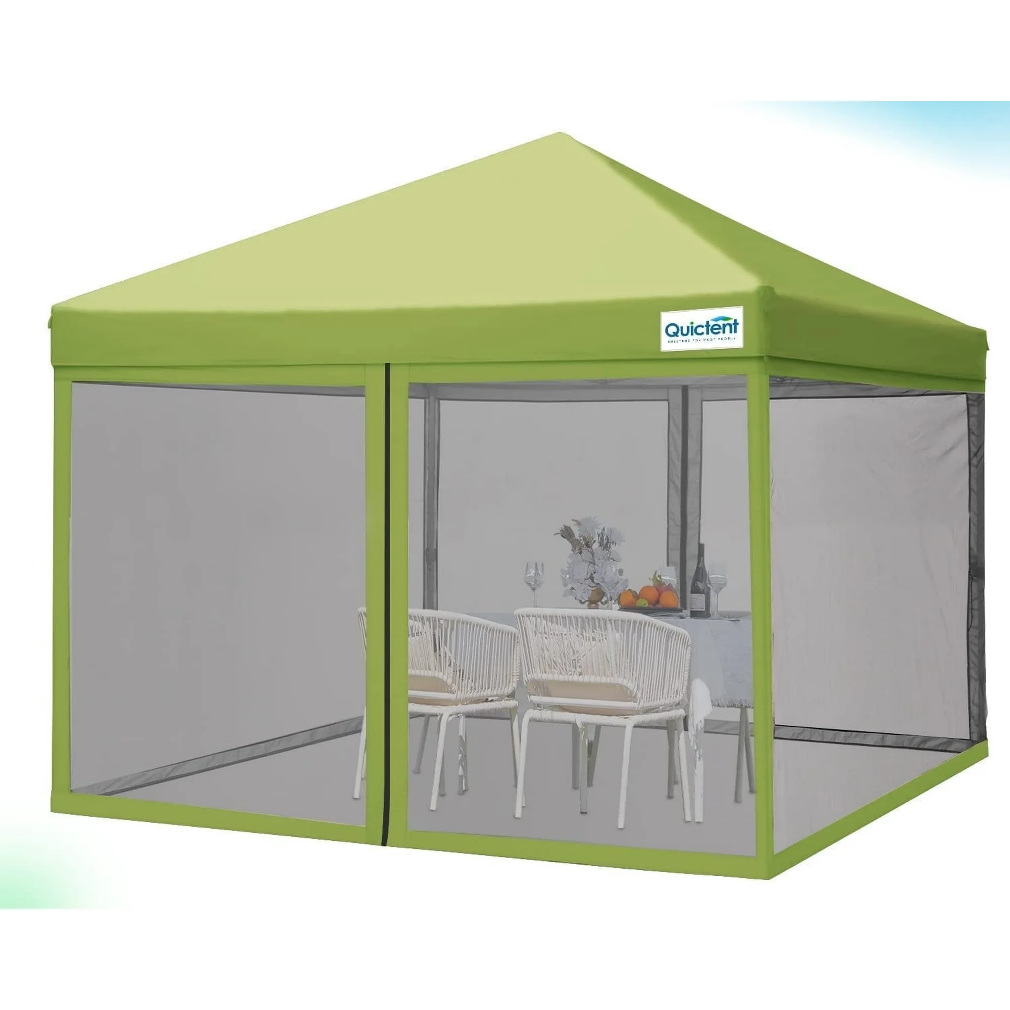 Quictent 10x10 Ez Pop up Canopy Screen House with Netting Instant ...