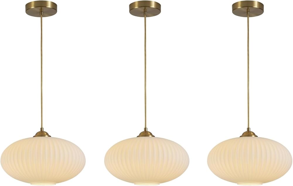 Mid Century Modern Gold Globe Pendant Light Antique Brass Pendant ...