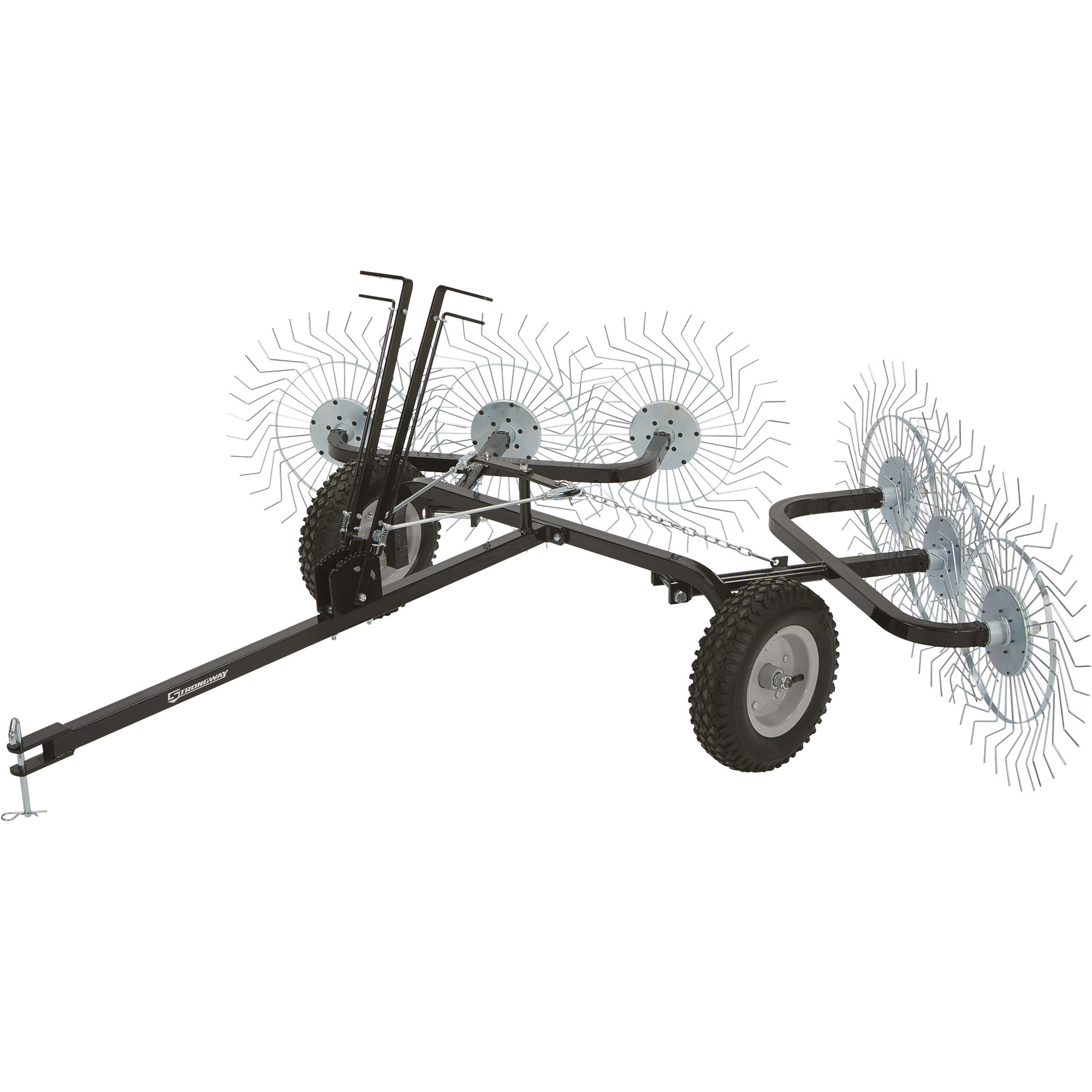 Strongway Acreage Rake — 60in.W, 6 Tine Reels - Texas Outlet