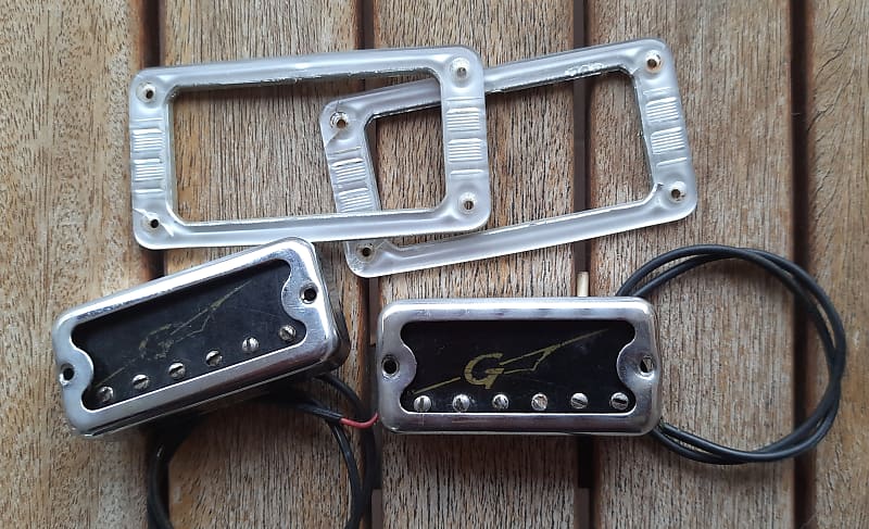 Set of 60's Gretsch Hilotron pickups with rings - Texas Outlet