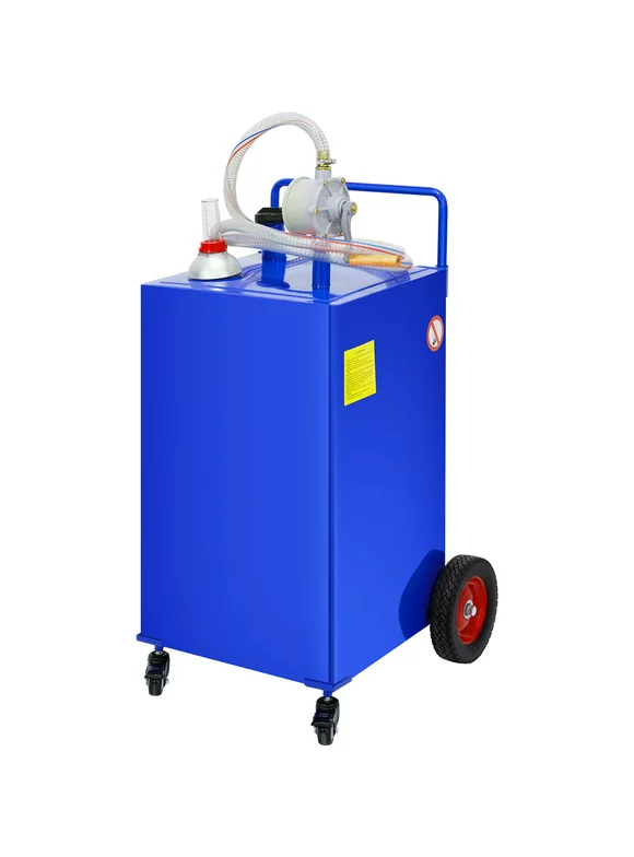 BENTISM Fuel Caddy Fuel Storage Tank 30 Gallon 4 Wheels with Manuel ...
