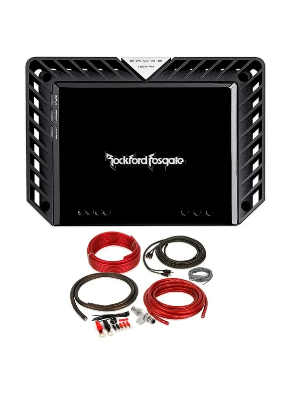 Rockford Fosgate Power T500-1bdCP + Bass Remote + Free NVX 4 AWG Amp ...
