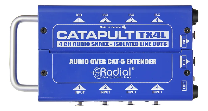 Radial CATAPULT TX4L 4-Channel Cat 5 Audio Snake - Texas Outlet