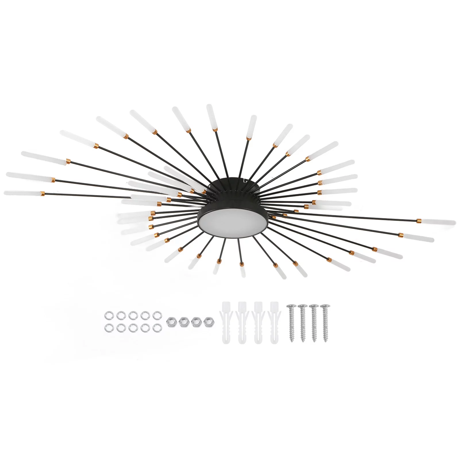 42 Heads Modern LED Ceiling Light Neutral Light Acrylic Lampshade ...