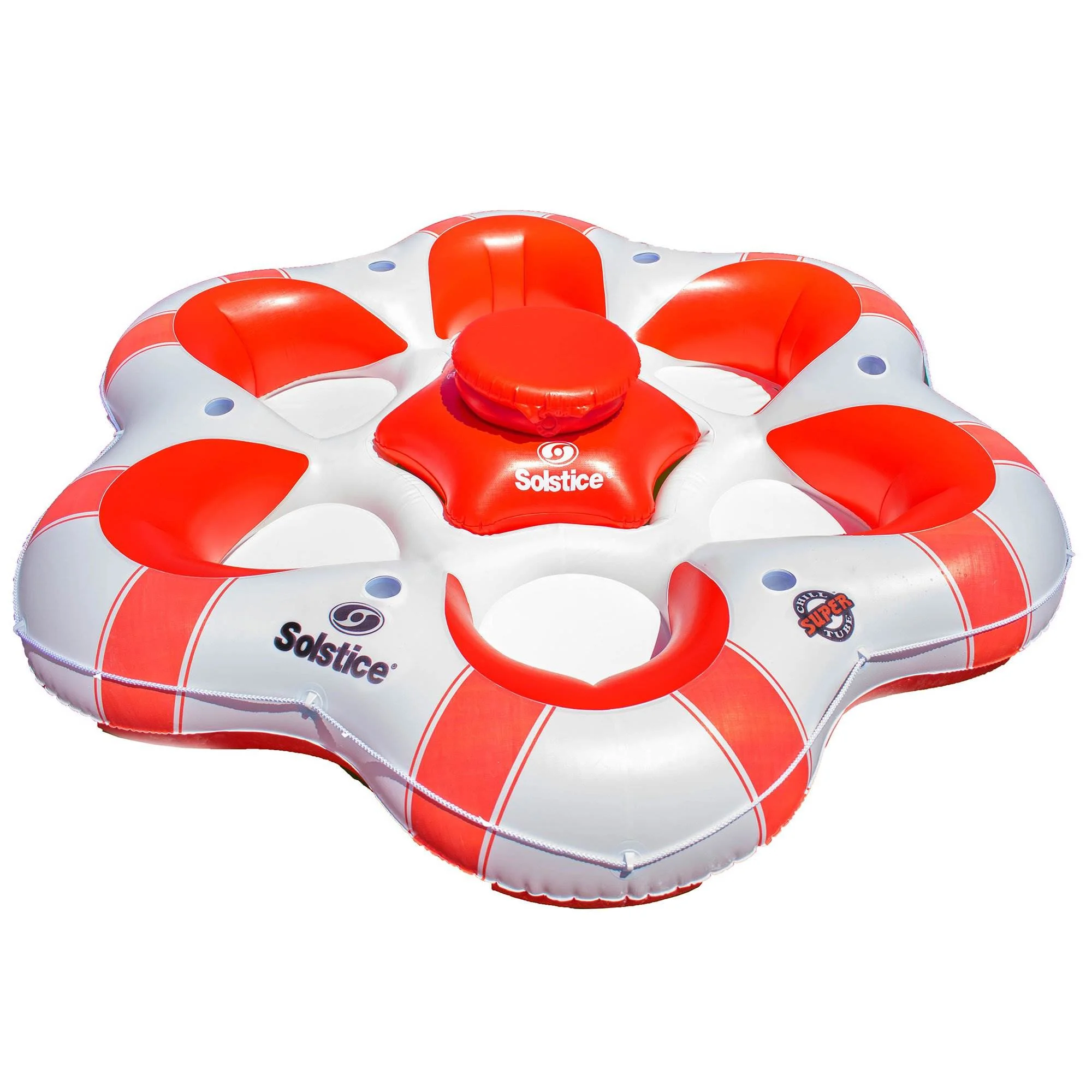 Swimline Solstice Inflatable SuperChill Island 6 Person Water Raft ...