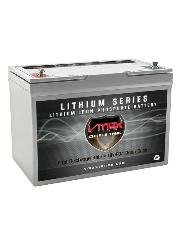 VMAX LFP27-12100 100AH: 1280Wh Lithium Solar Battery Bank for Home, RV ...