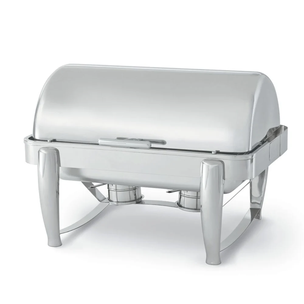 Vollrath T3600 Full Size Chafer w/ Roll-top Lid & Chafing Fuel Heat ...