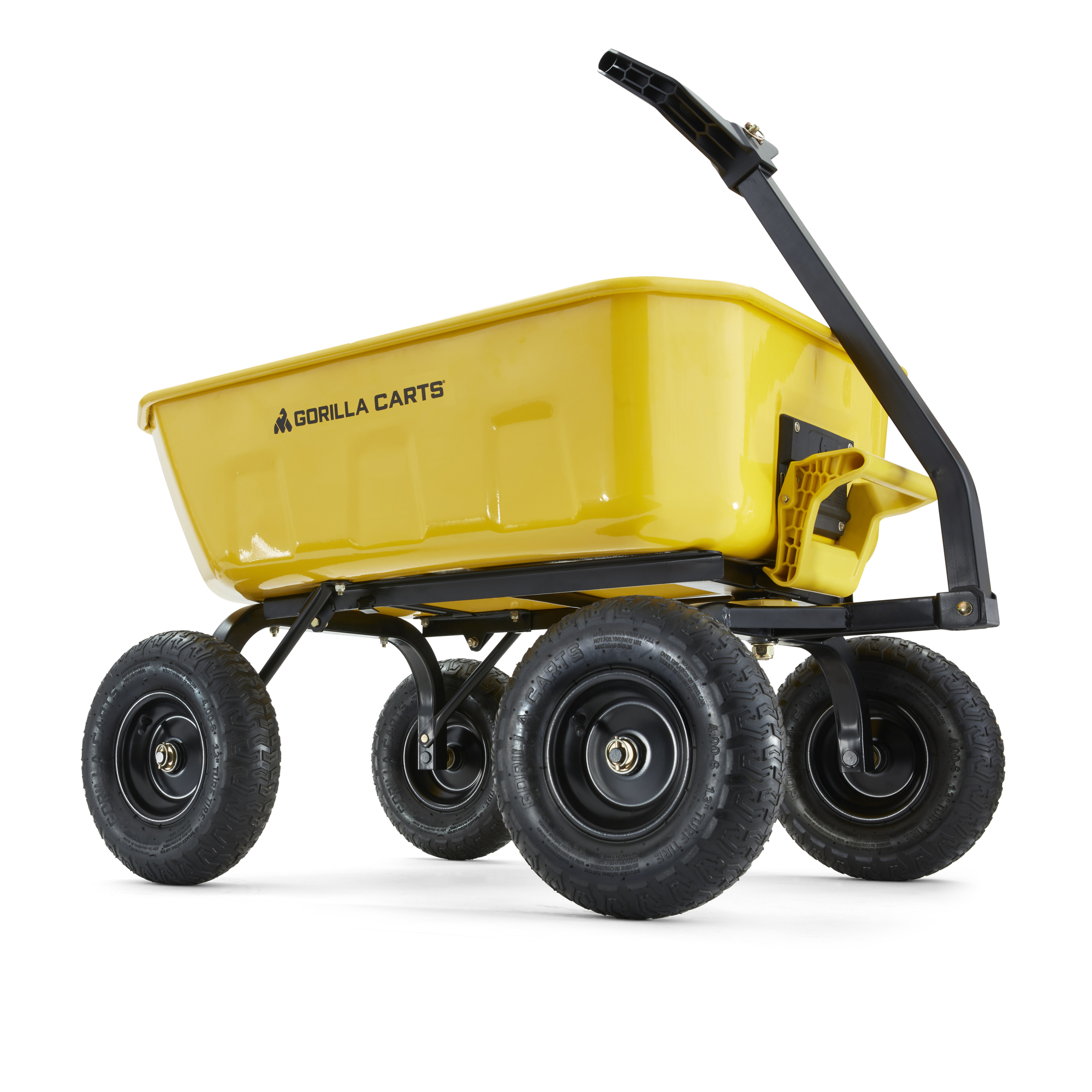 Gorilla Carts, 8 Cu. Ft. Steel Dump Cart, 1200 lbs. Capacity, Load Capacity 1200 lb, Model# GCSD ...