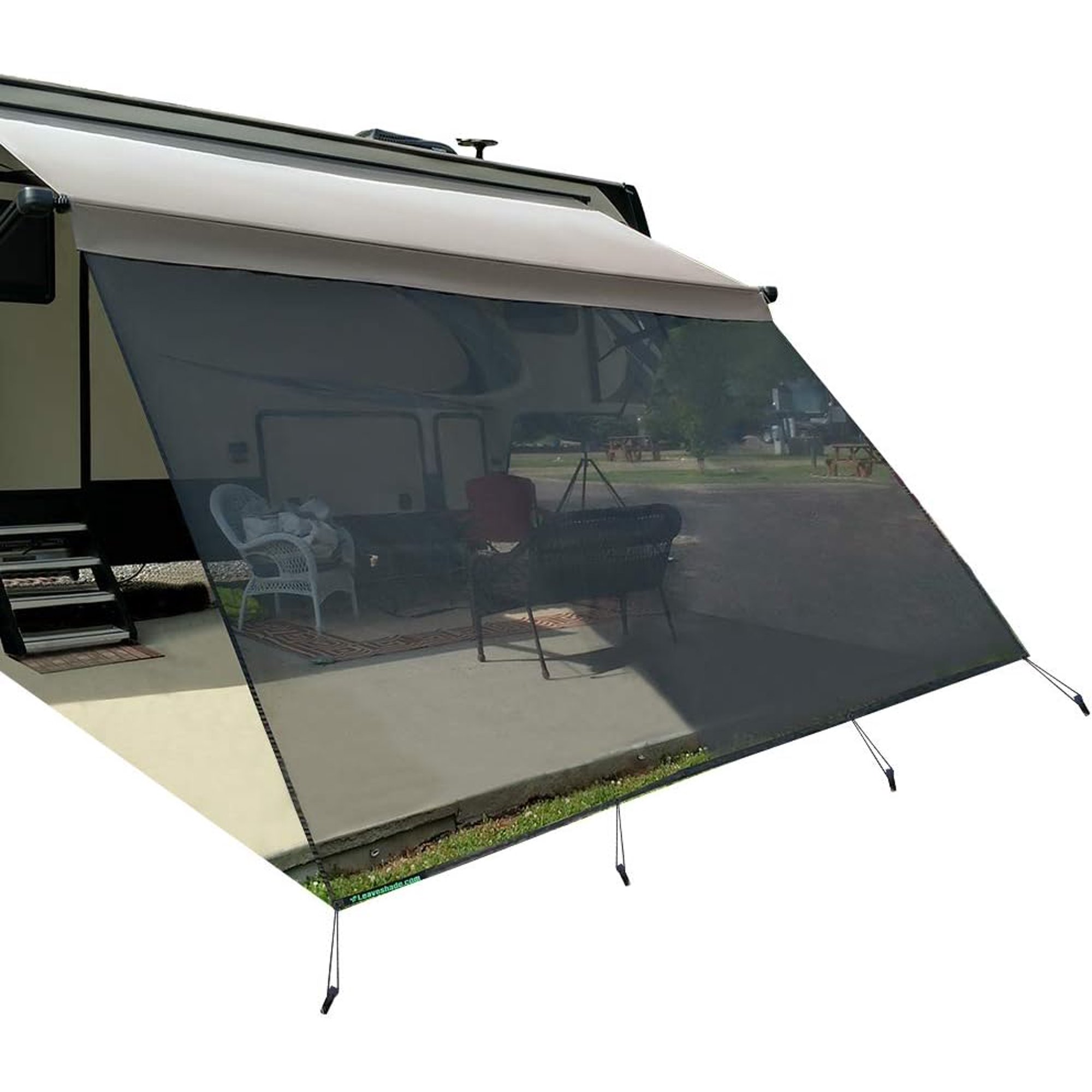 RV Awning SunShade Screen Mesh Sun shade Block Patio Front Sun Light ...