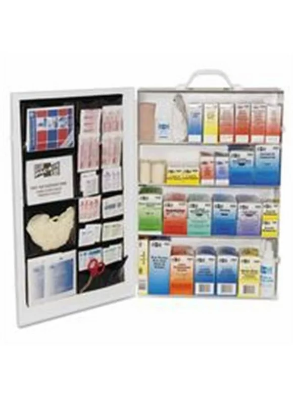 Pac-Kit 4-Shelf Industrial First Aid Stations, Steel, Wall Mount ...