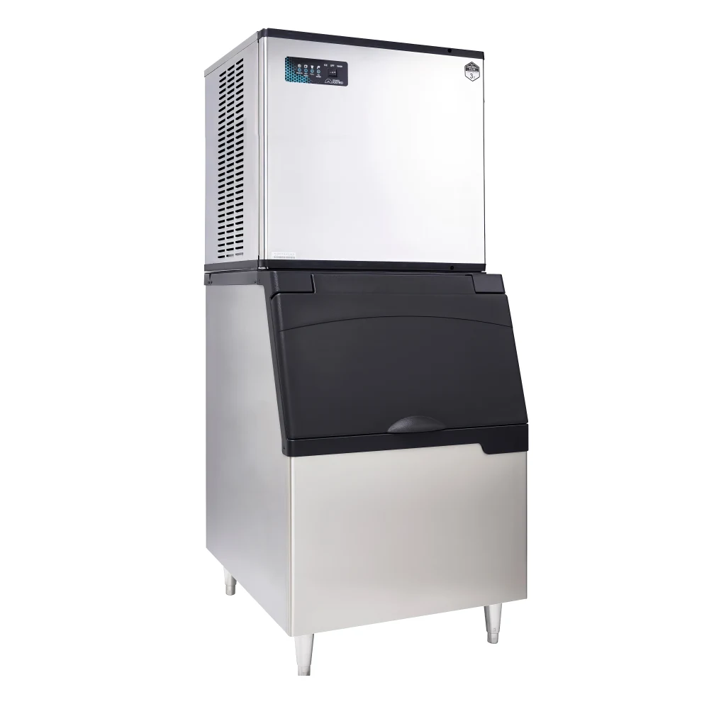 ICETRO IM-1100-WC/IB-044 1036 lb Full Cube Ice Machine w/ Bin - 440 lb ...