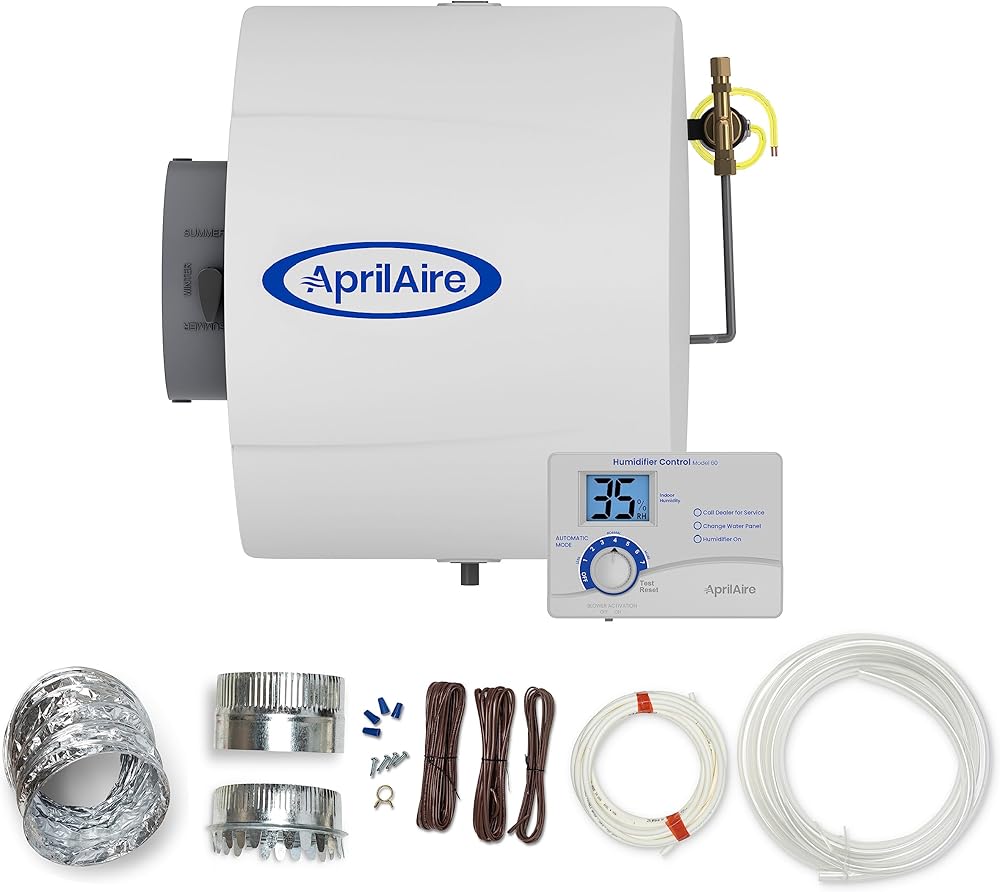 AprilAire 600 17-gal. Whole-House Large Bypass Evaporative Humidifier ...