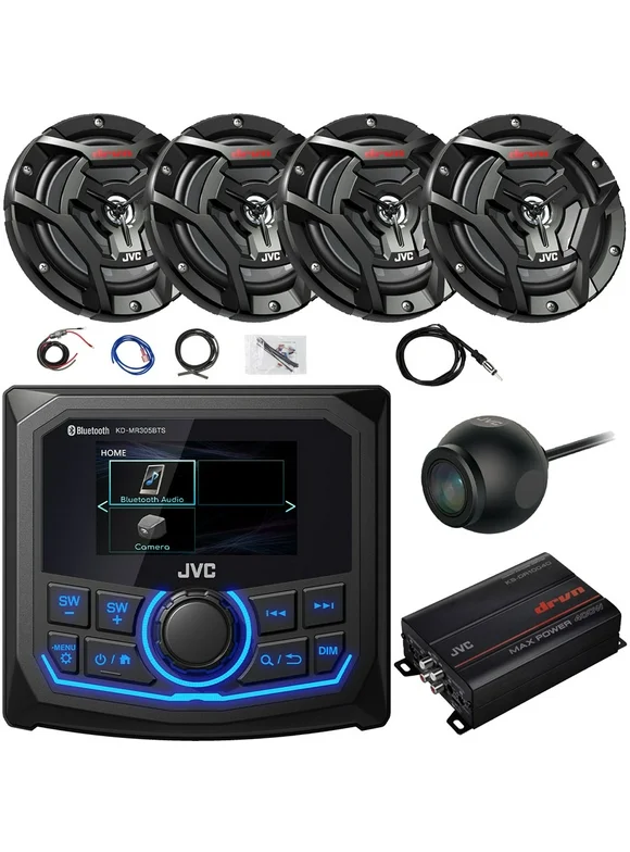 JVC Marine MotorSports 2.7" Display Digital Media Bluetooth USB AUX ...