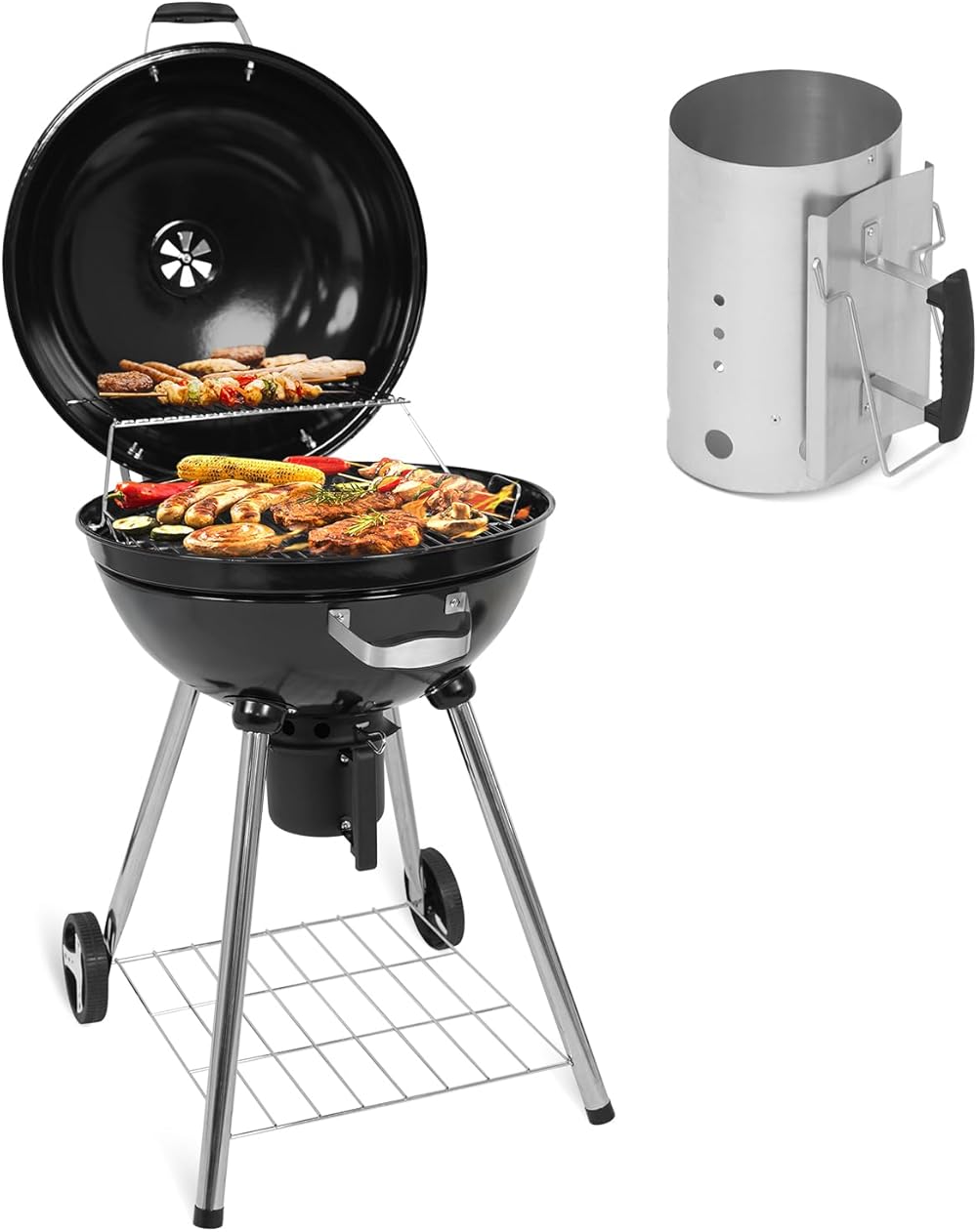 Multi-layer Enamel Charcoal Grills - Sturdy & Portable Charcoal Grill ...