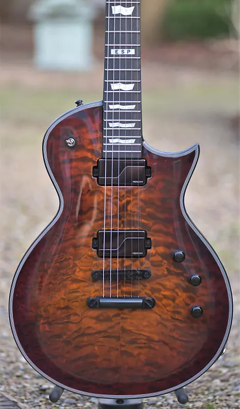 ESP E-II Eclipse RDB - Tiger Eye Sunburst - Texas Outlet