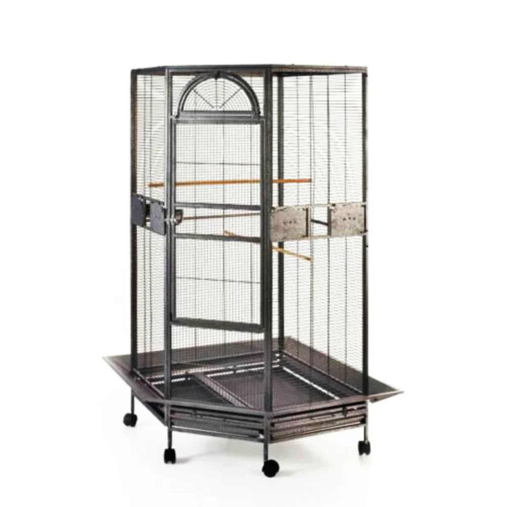Seny Parrot Escape Jumbo Corner Bird Cage Aviary - Texas Outlet