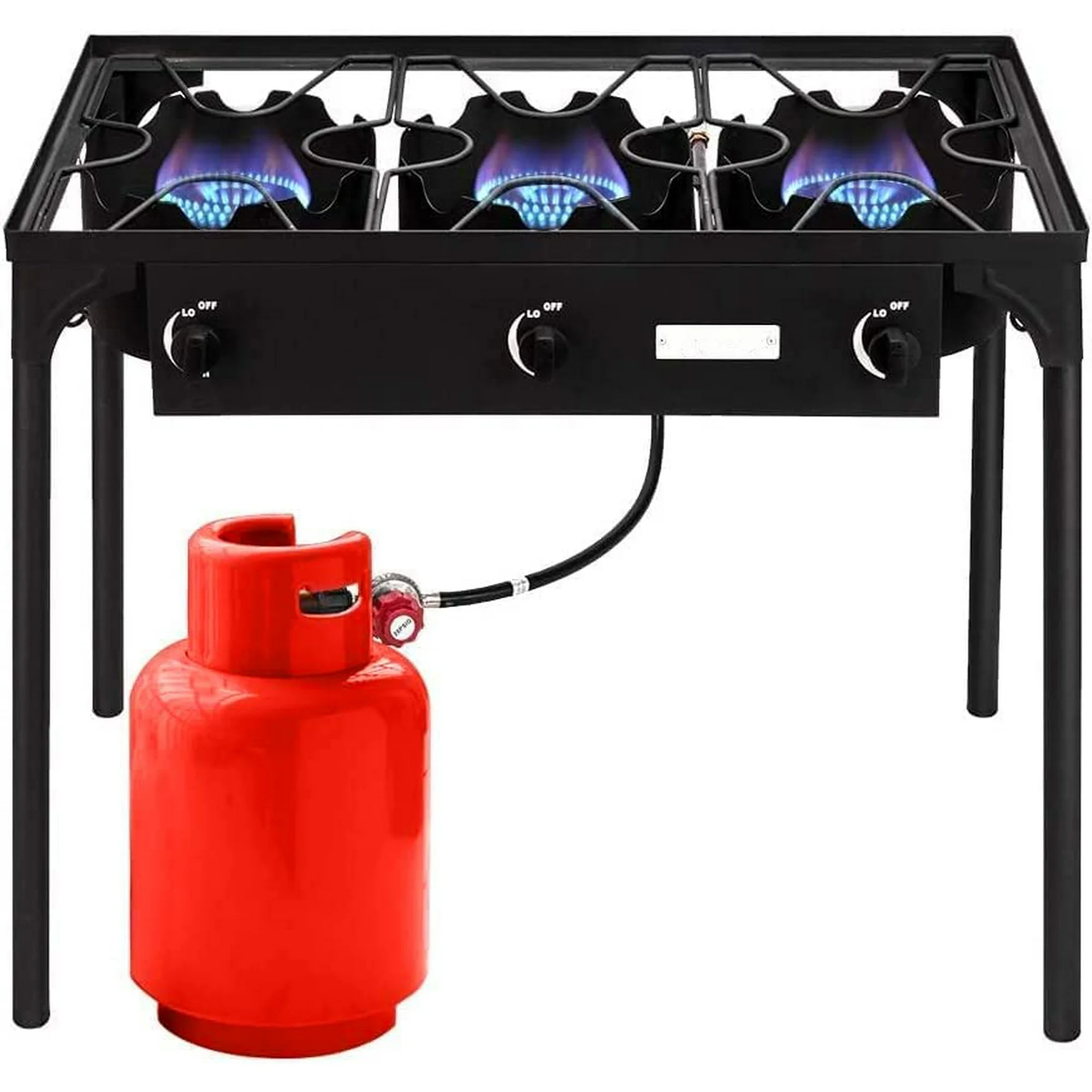 Outdoor Stove Propane Burners for Outdoor Cooking - 3 Burner Gas ...