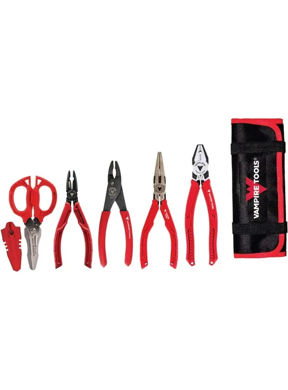 Extractor Pliers + Scissors Set. Made in Japan. 8" Linesman Combination ...