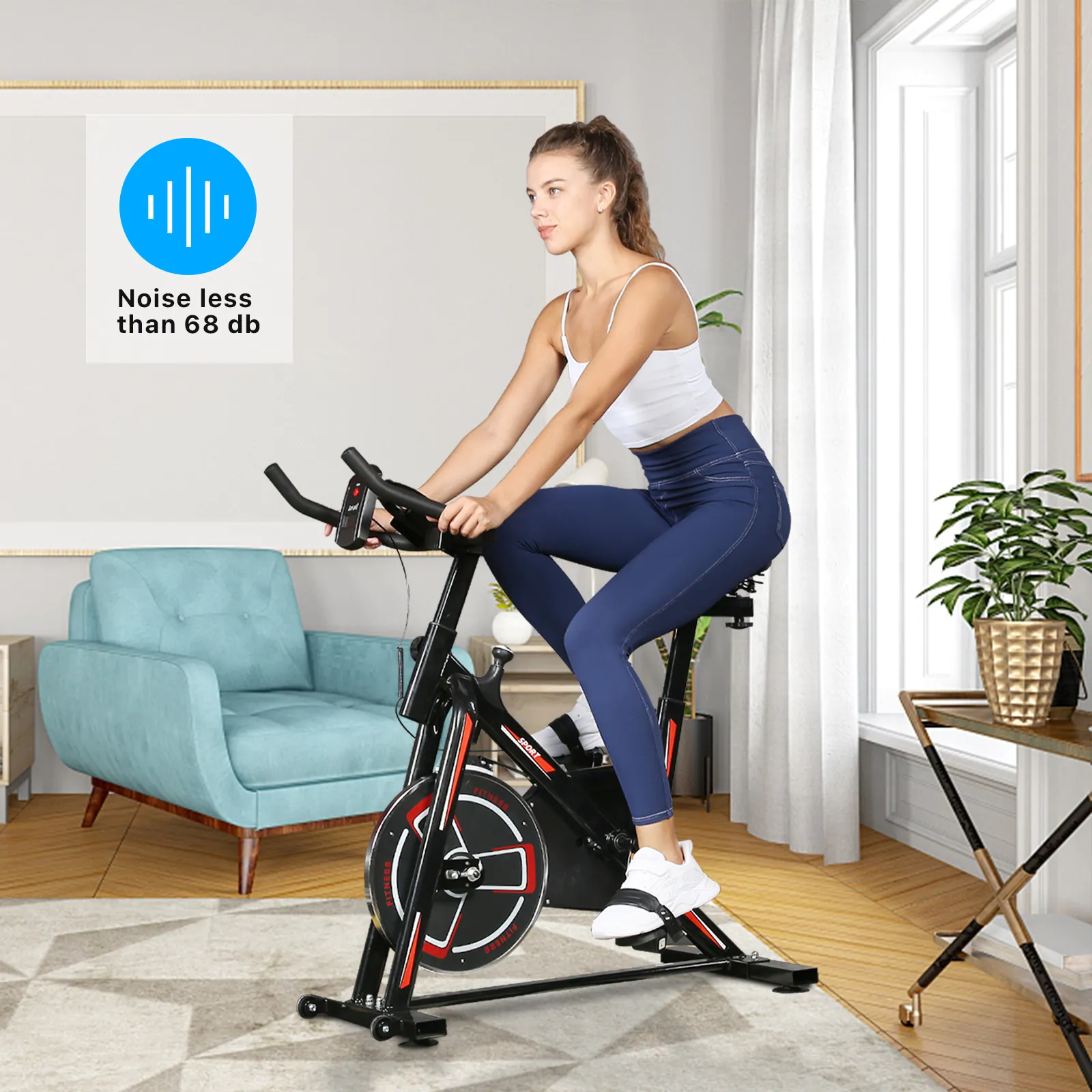 YSSOA Exercise Bike Cycling Training Stationary Exercise Equipment ...