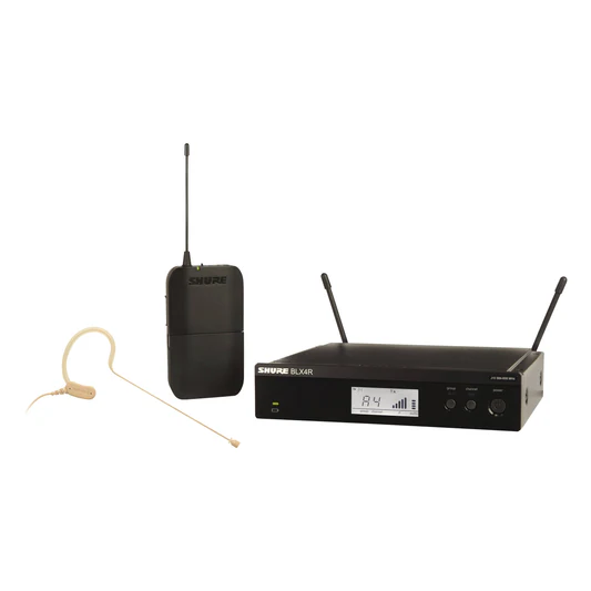 Shure BLX14R/MX53 Wireless Headset Rack Mount System with MX153 Earset ...