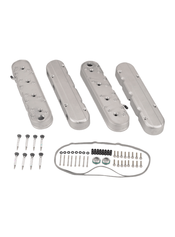 GM LS Cast Aluminum Valve Covers w/ Coil Mounts Compatible with LS1 LS2 ...