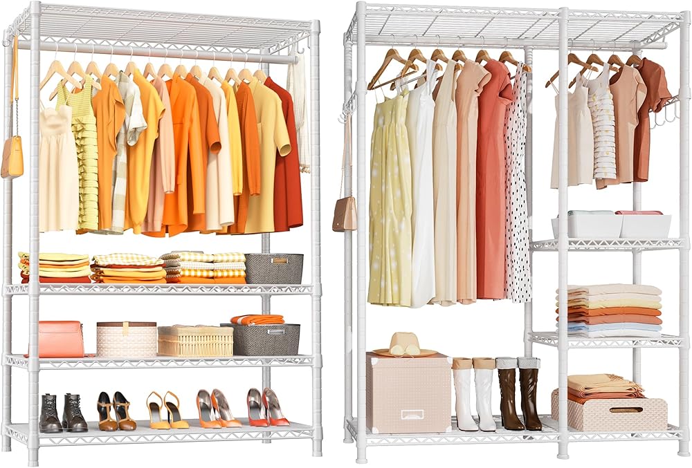 Ulif H4 Plus and F4 Clothes Rack Bundle, Garment Rack for Hanging ...