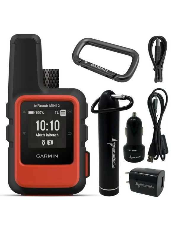 Garmin inReach Mini 2 Satellite Communicator Flame Red Hand-Held with ...