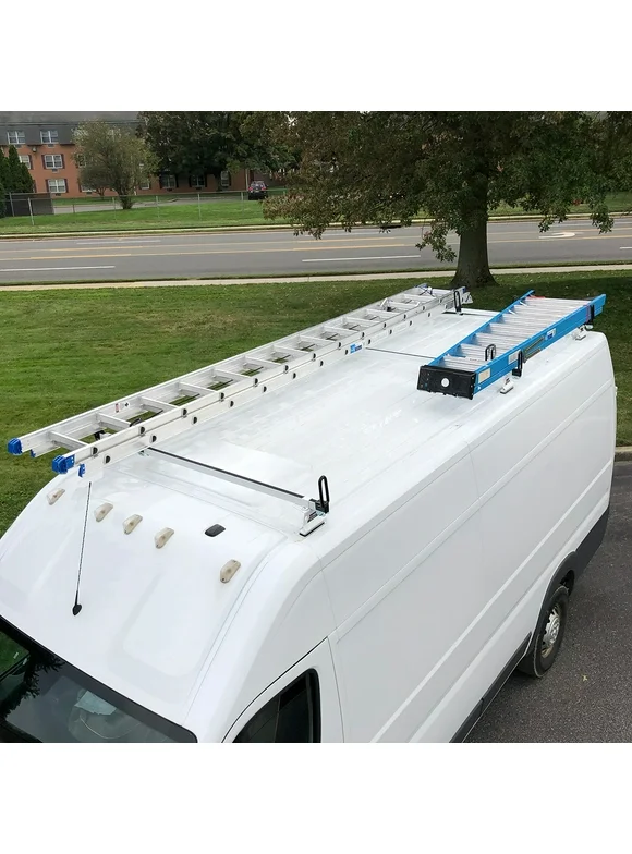 Vantech Heavy Duty 3 Bar ladder roof rack, Fits RAM ProMaster High Roof ...