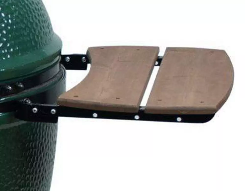 Big Green Egg Distressed Silver Leaf/Black Wooden Mate - Texas Outlet