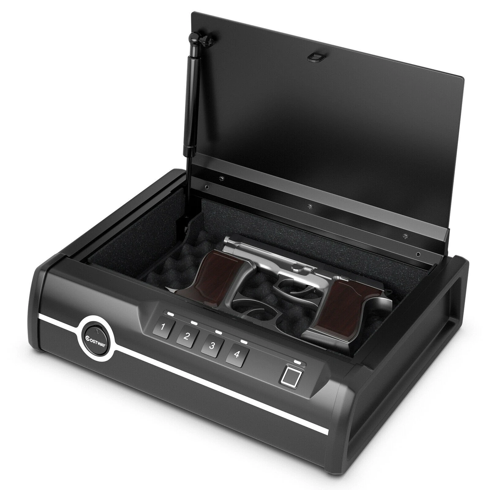 Quick-Access Dual Firearm Safety Device with Biometric Fingerprint Lock ...