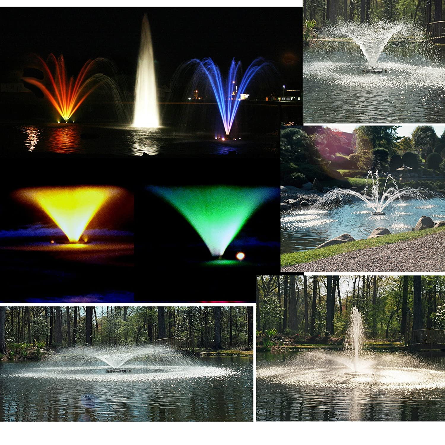 Kasco Decorative Aerating Lake Pond - Aerator | Fountain Lights ...