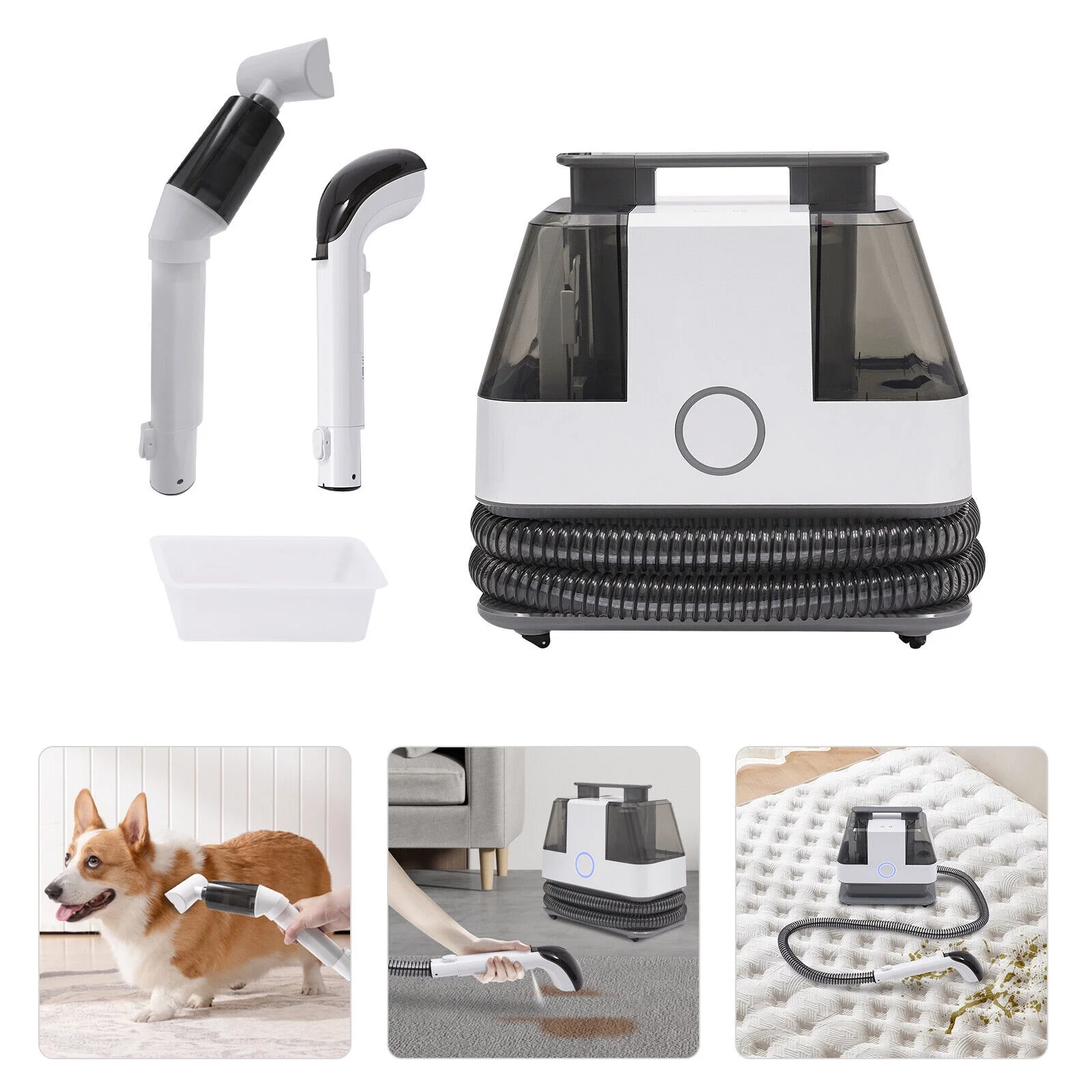 Spot Carpet Deep Cleaner Upholstery Machine Home Portable Handheld ...