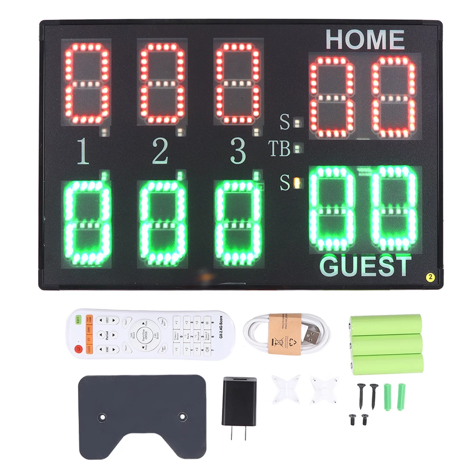 Tabletop LED Scoreboard Portable Digital Scoreboard Sports Electronic ...