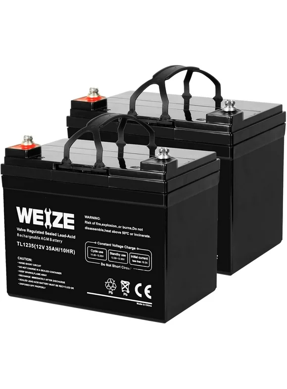 1Autodepot 12V 35AH Deep Cycle Battery for Scooter Pride Mobility Jazzy ...