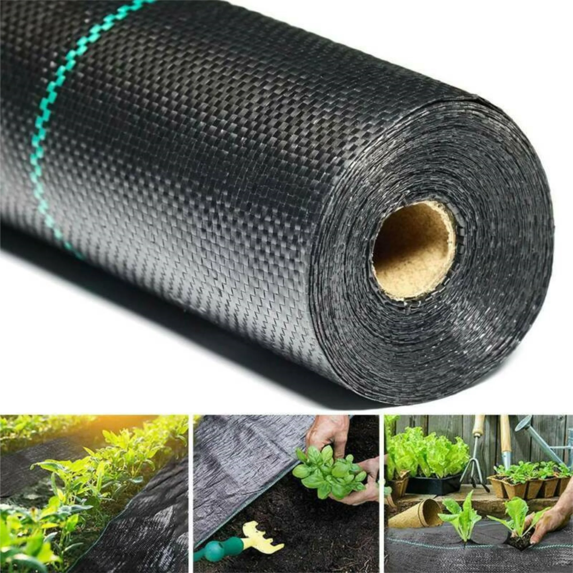 LELINTA 3.2oz Garden Weed Barrier 3/12ft x 100/500ft Landscape Fabric ...